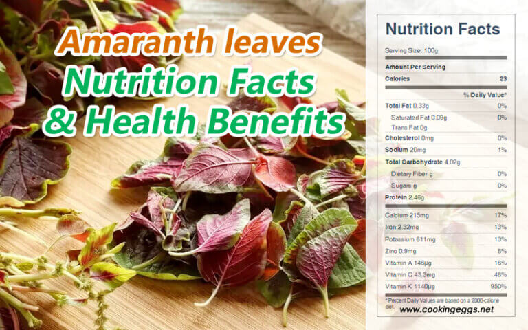Amaranth Leaves Nutrition Facts & Health Benefits - CookingEggs