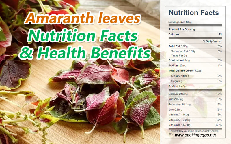 Amaranth Leaves Nutrition Facts & Health Benefits - CookingEggs Amaranth Leaves Nutrition Facts & Health Benefits - CookingEggs