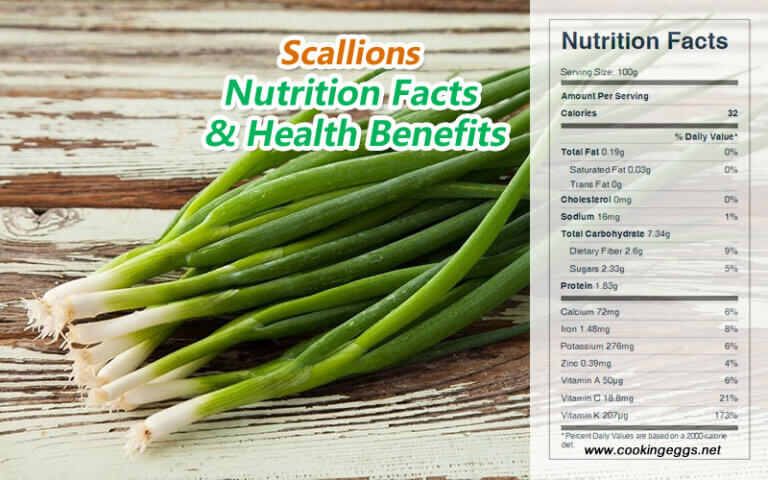 Scallions Nutrition Facts and Health Benefits - CookingEggs
