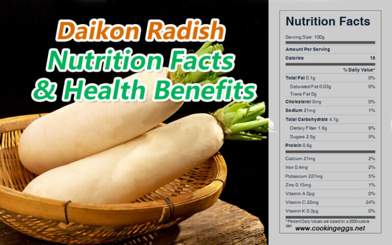Daikon Radish Nutrition Facts and Health Benefits - CookingEggs